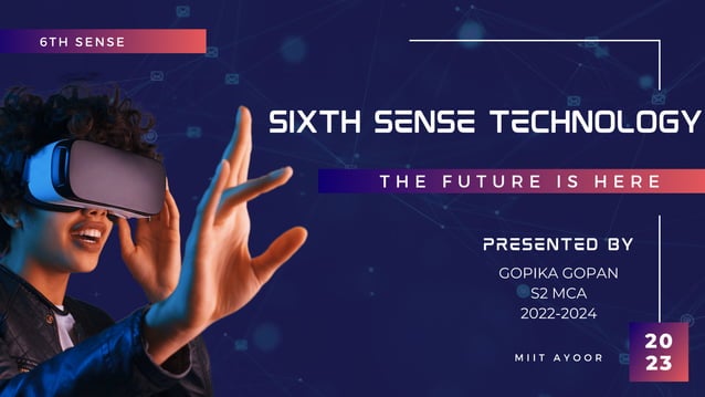 sixth sense technology.pdf | Cameras and Camcorders | Consumer Electronics