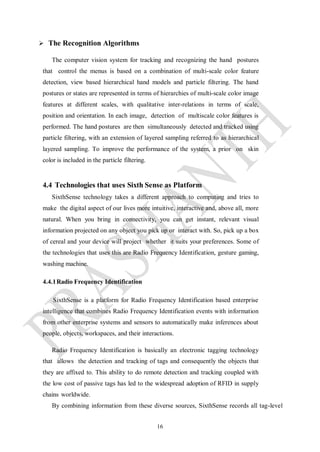 Sixth sense technology documentation | PDF