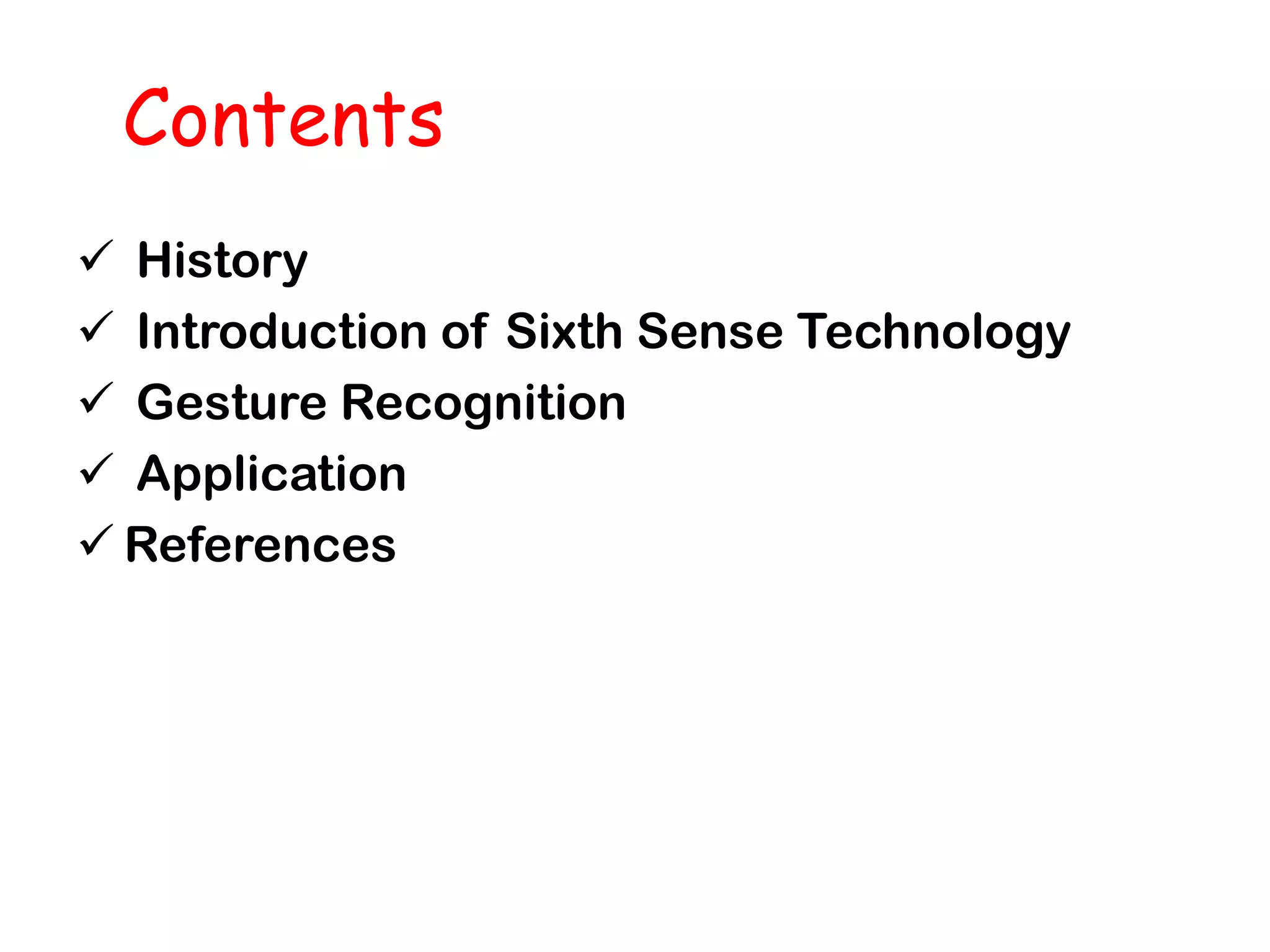 Sixth sense technology ppt | PPT