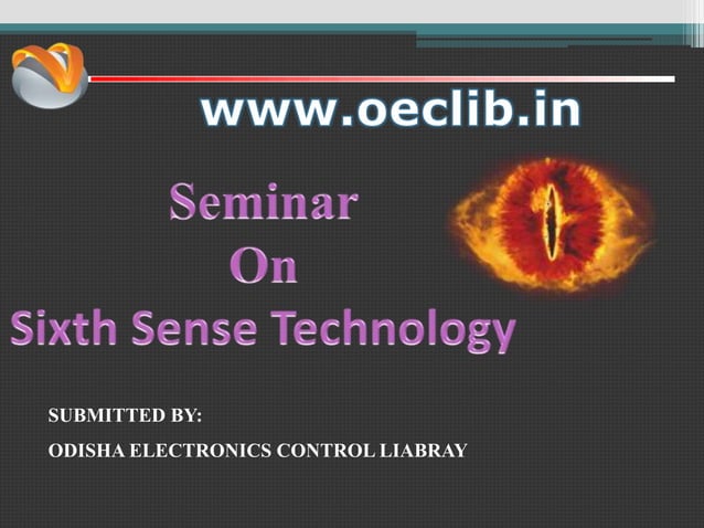 Sixth sense technology ppt | PPT