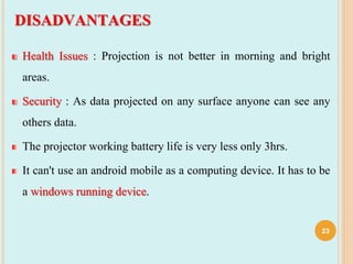Sixth sense technology ppt | PPT