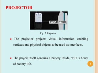Sixth sense technology ppt | PPT