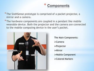 Sixth sense technology(seminar presentation) | PPTX