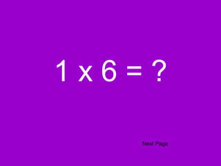 Six times tables - qwizdom ppt | PPT