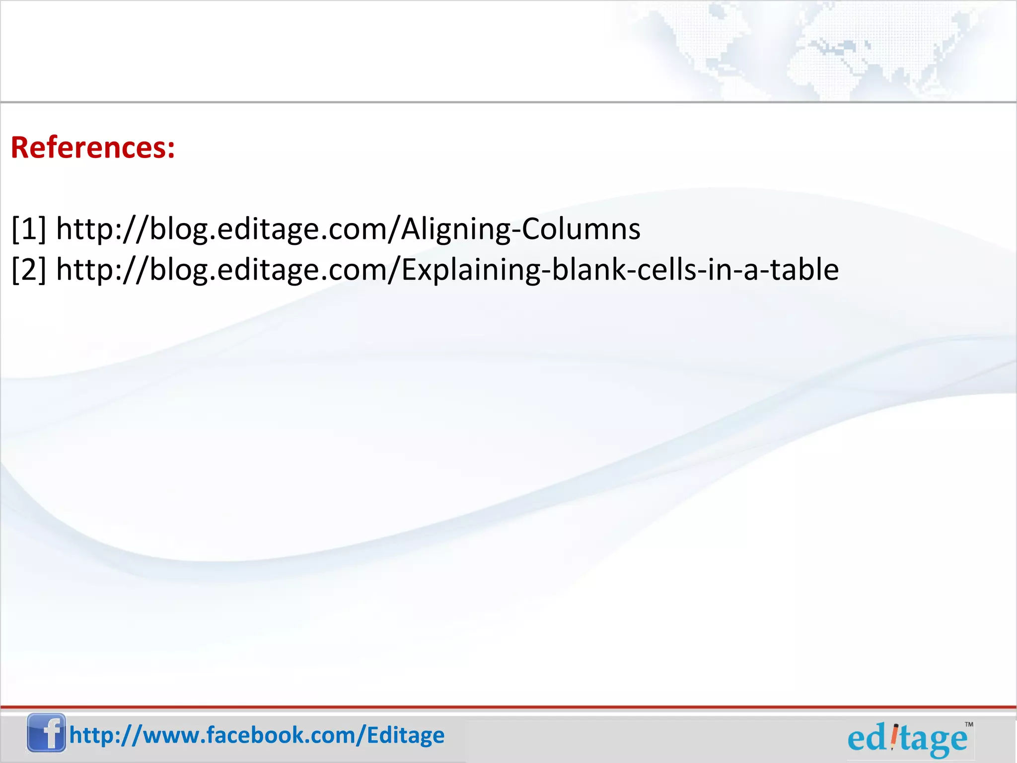 Six tips to make tables more reader friendly | PPT