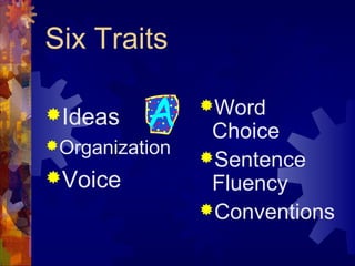 Six traits to good writing | PPT
