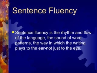 Six traits to good writing | PPT