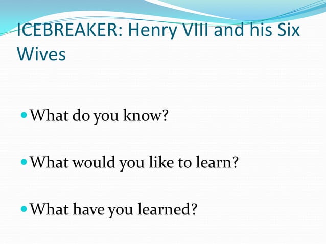 Six Tudor Queens | PPTX