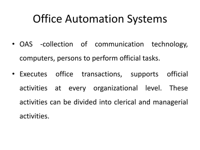 Six major types of information systems | PPTX | Operating Systems ...