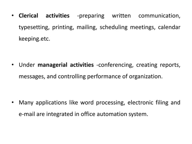 Six major types of information systems