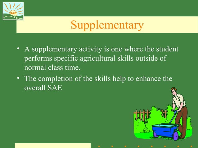 Six types of SAE's | PPT | Agriculture | Industries