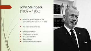 NOBEL LAUREATE JOHN STEINBECK.pptx