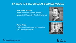 Six ways to build circular business models | PDF