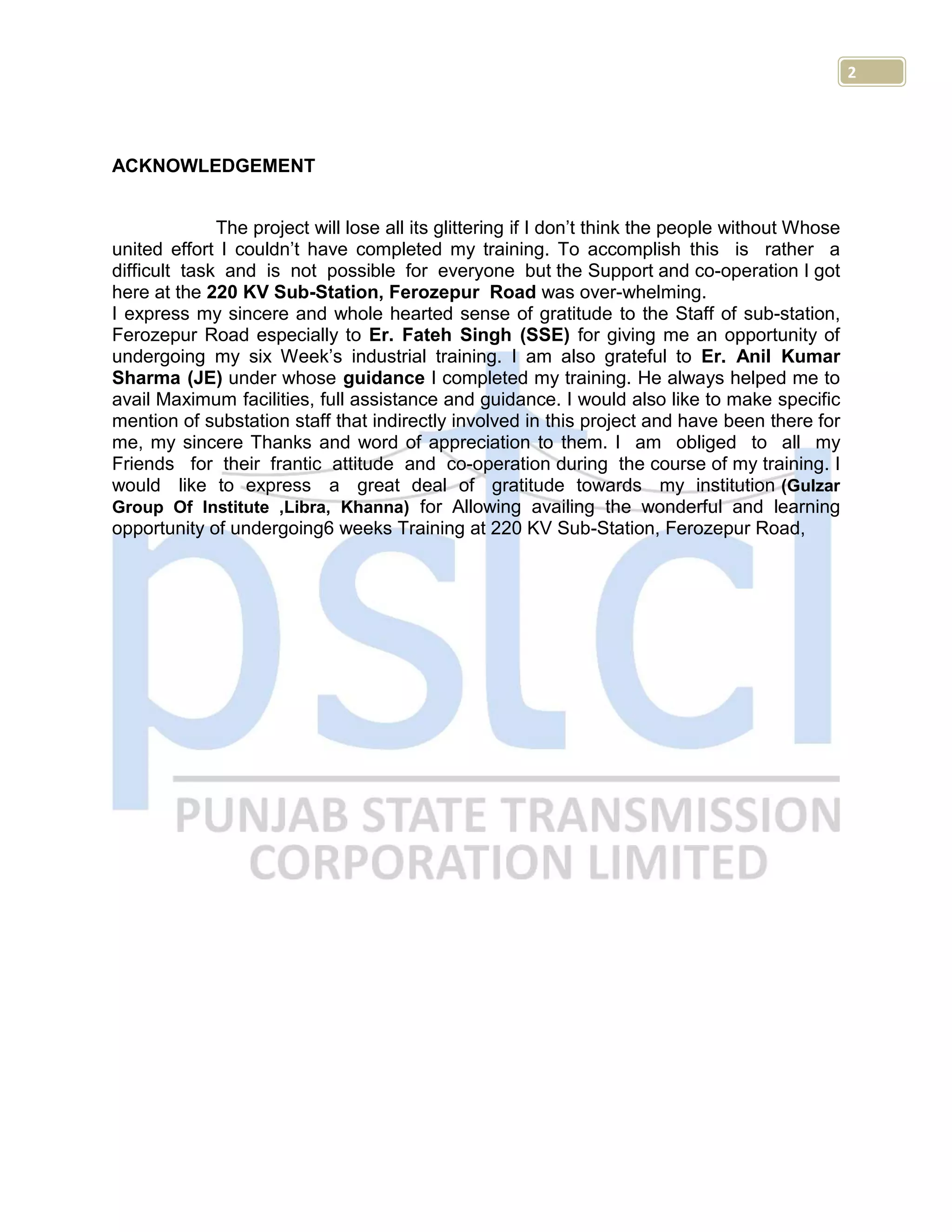 Six weeks report | DOCX