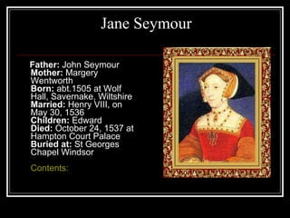 Six wives of Henry VIII | PPT