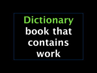 Six word lean dictionary | KEY