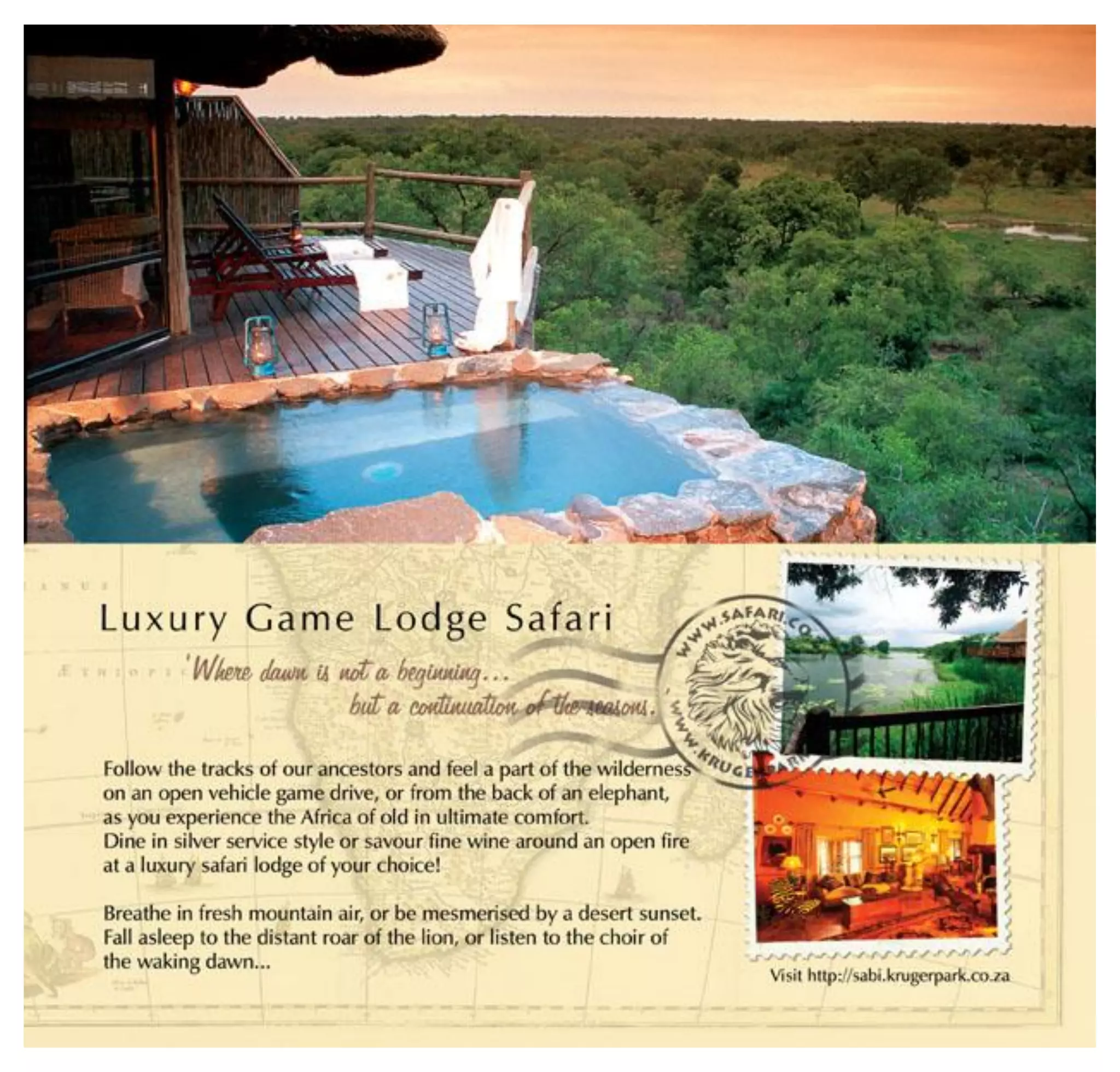 Print Brochure Design. Classic Safari Destination Brochure | PDF