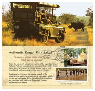Print Brochure Design. Classic Safari Destination Brochure | PDF