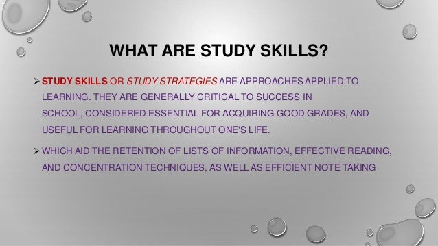 Study Skills study-skills