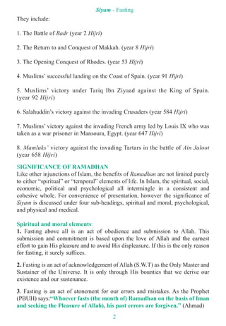 Siyam, the Muslim Fasting | PDF | Islam | Religion & Spirituality