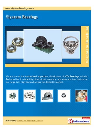 Siyaram Bearings, Chennai, Bearings | PDF