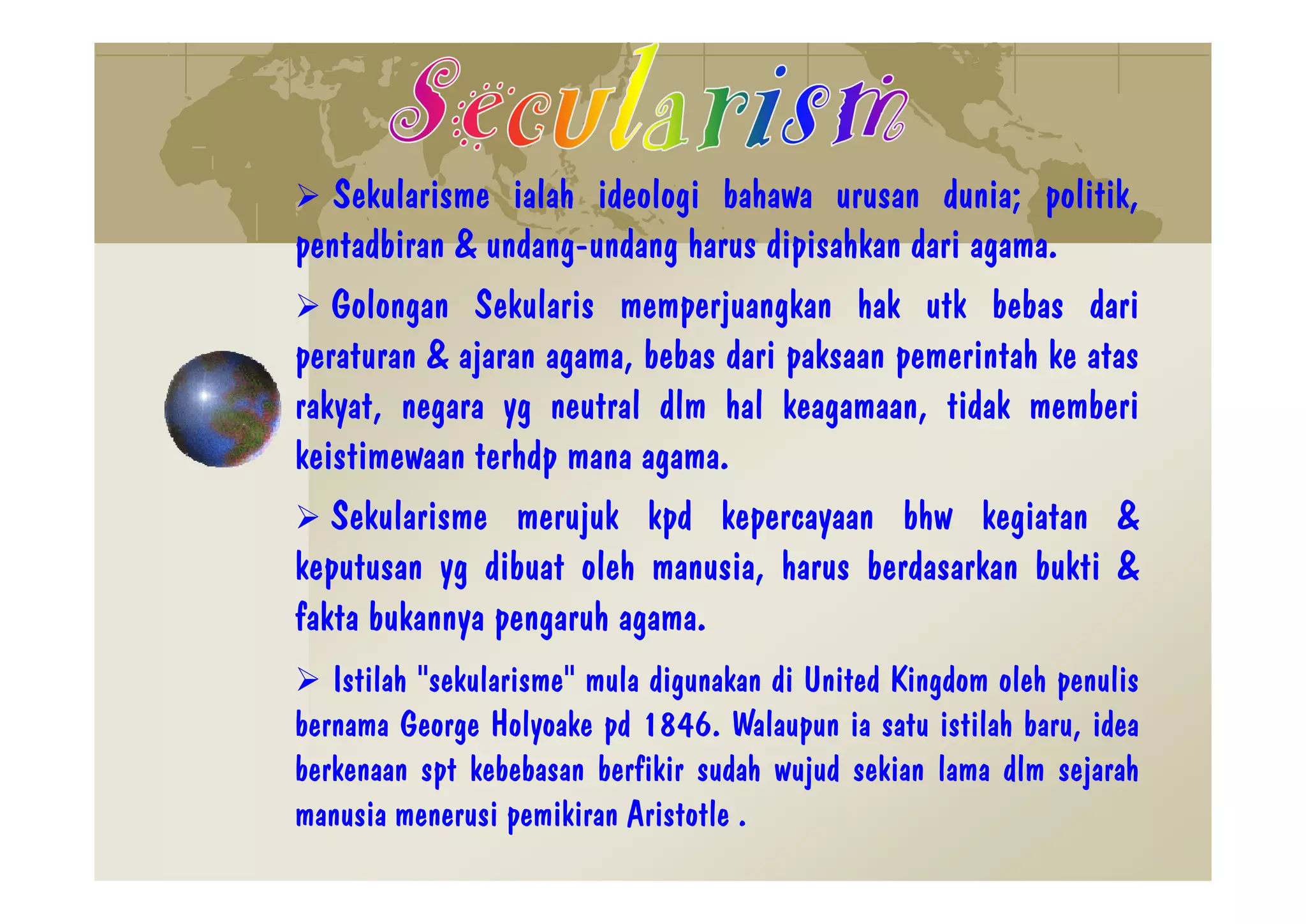 Siyasah Syariyyah Vs Sekularisme | PPT