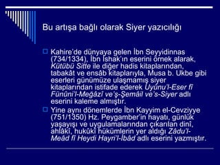 Siyer ve Siyer Yazıcılığı | PPT