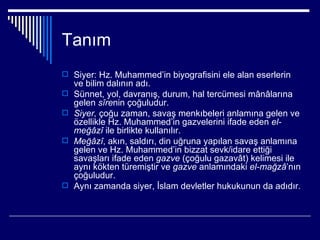 Siyer ve Siyer Yazıcılığı | PPT