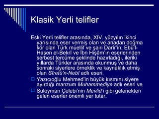 Siyer ve Siyer Yazıcılığı | PPT