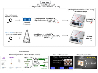 IB Chemistry on Mole Concept | PDF