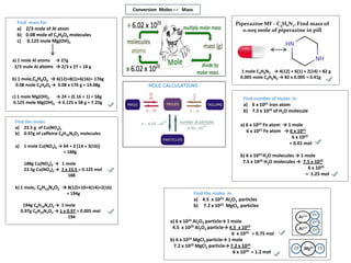 IB Chemistry on Mole Concept | PDF