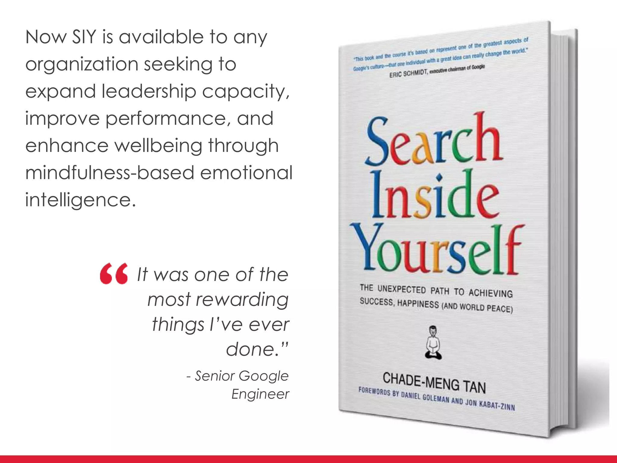 Search Inside Yourself (Mindfulness-Based Emotional Intelligence) | PPTX