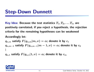 Si z slides-multiple comparisons procedures (east) 41pg | PPT