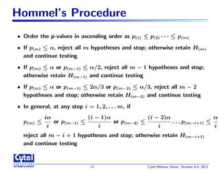Si z slides-multiple comparisons procedures (east) 41pg | PPT