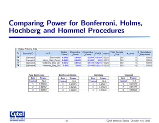 Si z slides-multiple comparisons procedures (east) 41pg | PPT