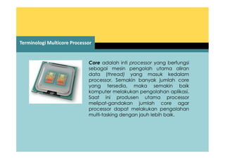 Presentasi Multicore Prosessor | PDF