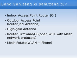 Sizang village telco_overview | ODP | Computer Networking | Computing