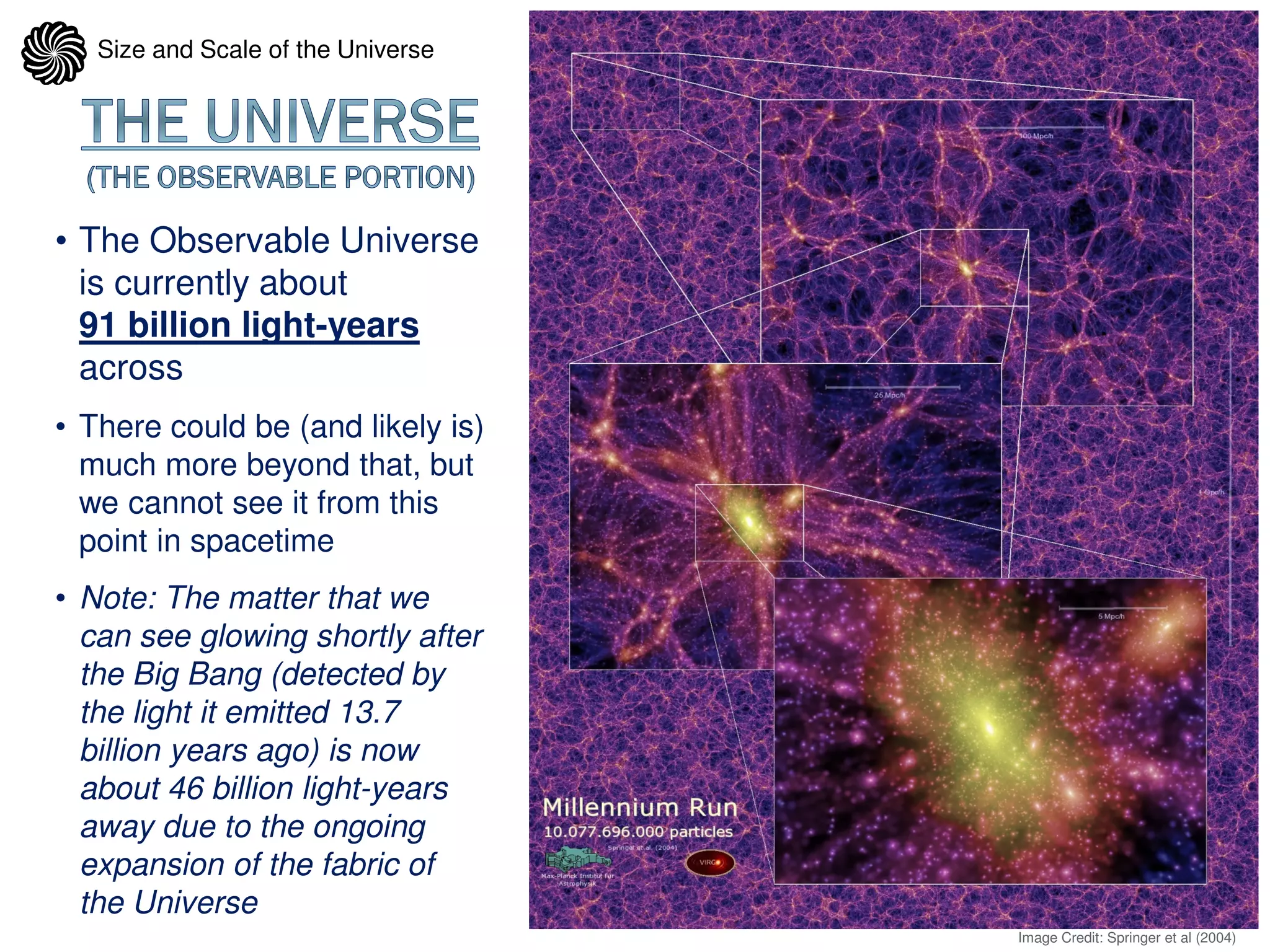 Size and Scale of the Universe | PDF