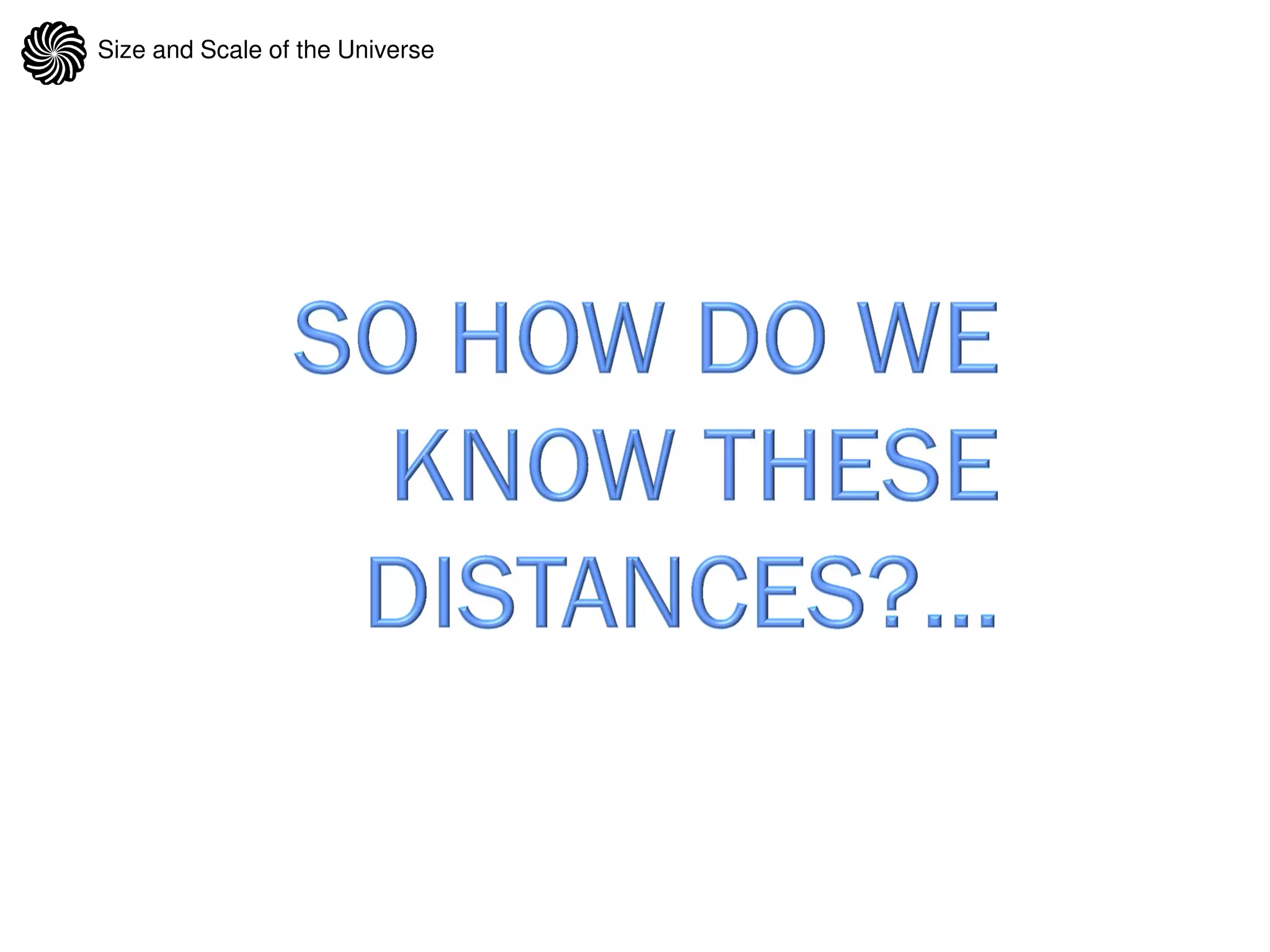 Size and Scale of the Universe | PDF