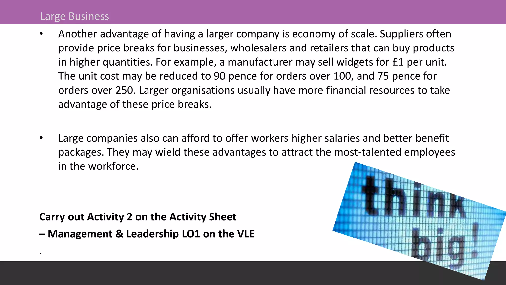 Size and types of business | PPTX