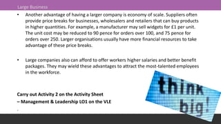 Size and types of business | PPTX