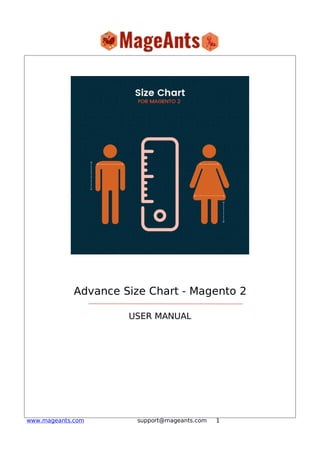 Size chart for magento 2 | PDF