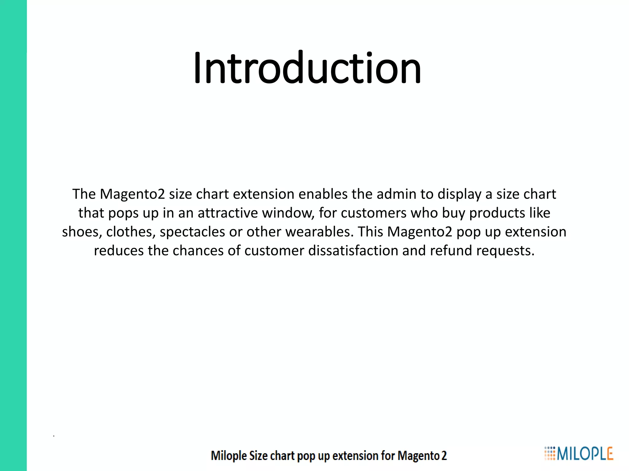 Magneto2 Size chart popup extension: User Guide | PPT