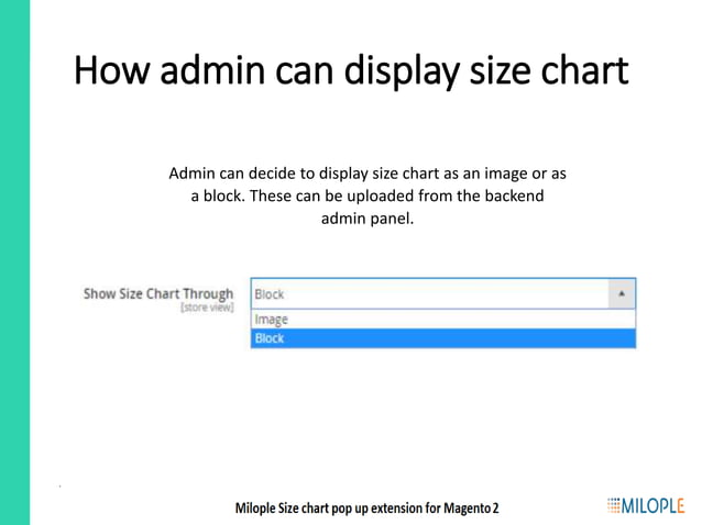 Magneto2 Size chart popup extension: User Guide | PPT