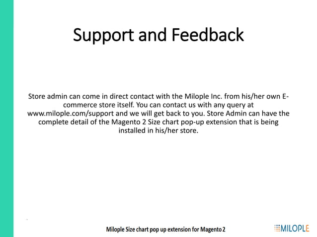 Magneto2 Size chart popup extension: User Guide | PPT