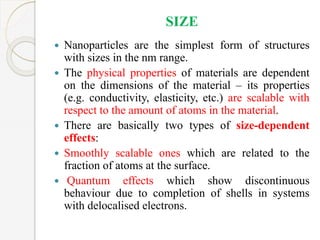 Size effect of nanomaterials part1 | PPTX
