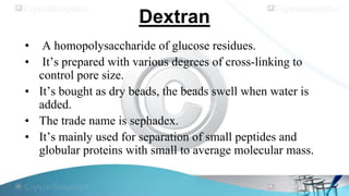 Size exclusion chromatography | PPTX