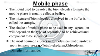 Size exclusion chromatography | PPTX