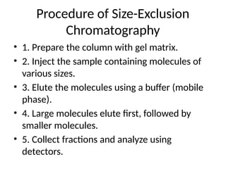 Size_Exclusion_Chromatography_Presentation.pptx | Chemistry | Science