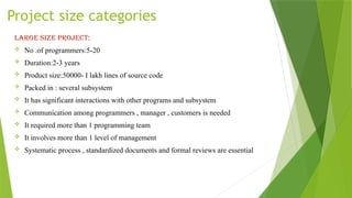 Some Size factors in software engineering | PPTX